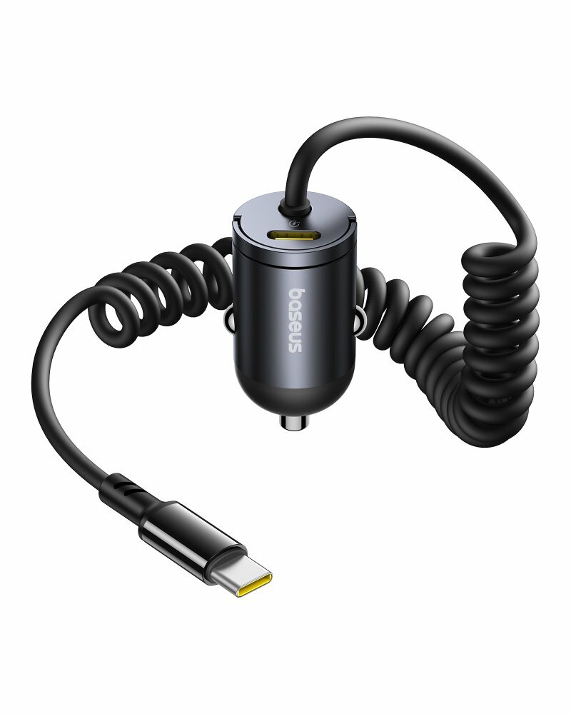 Автомобильное зарядное устройство Baseus Tiny Star Mini Car Charger Type-C + Type-C 30W (C00035001121-00) Чёрное