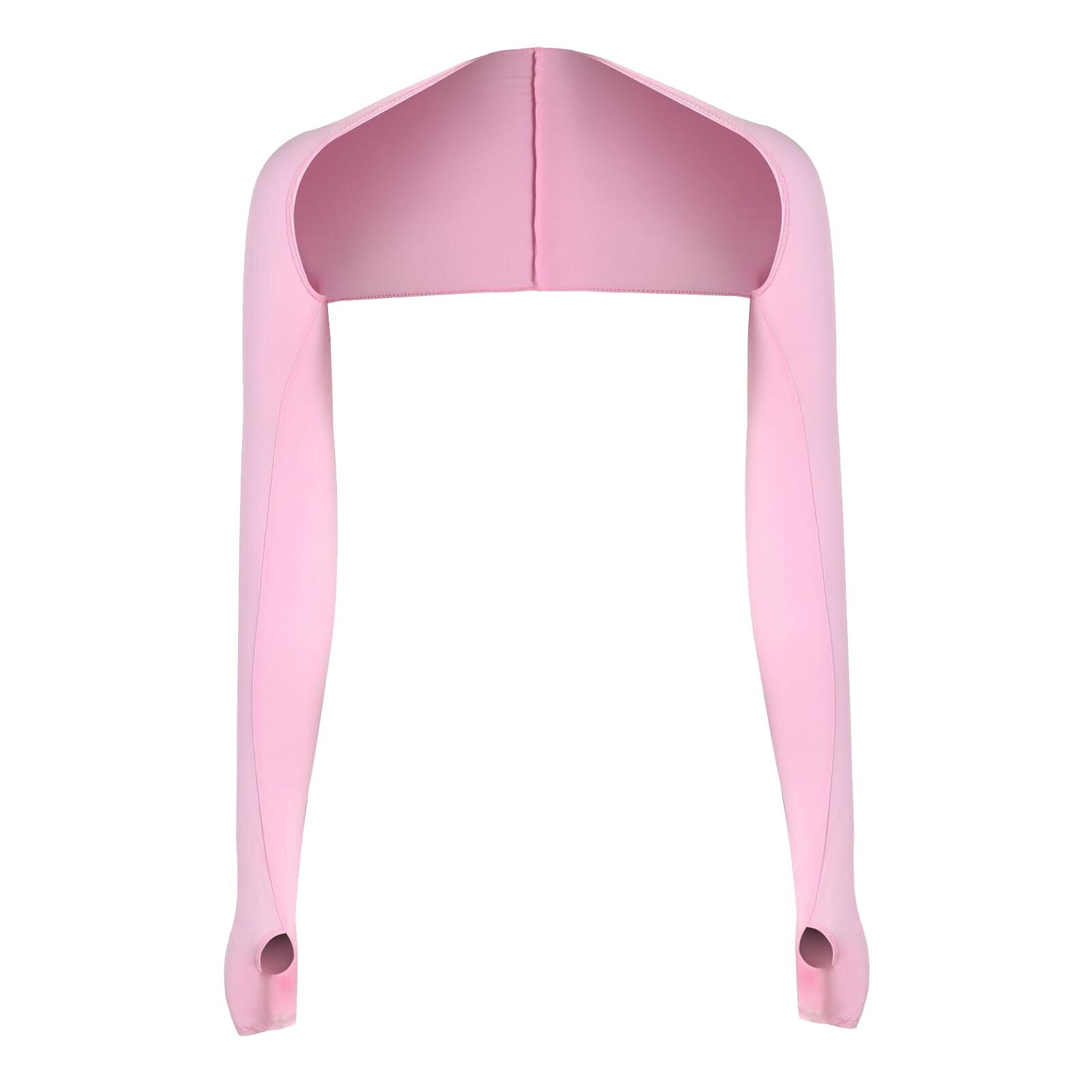 Охлаждающий нарукавник-шаль для защиты от ультрафиолетового излучения, для езды на велосипеде, гольфа, защиты от солнца, розовый, универсальный размер.