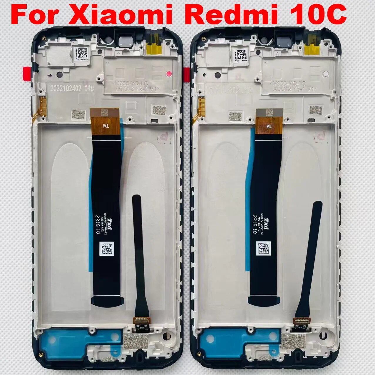 6,71 "оригинальный новый ЖК-дисплей для Xiaomi Redmi 10C для xiaomi Poco C40, дигитайзер сенсорного экрана в сборе с деталями рамки Lcd NO frame