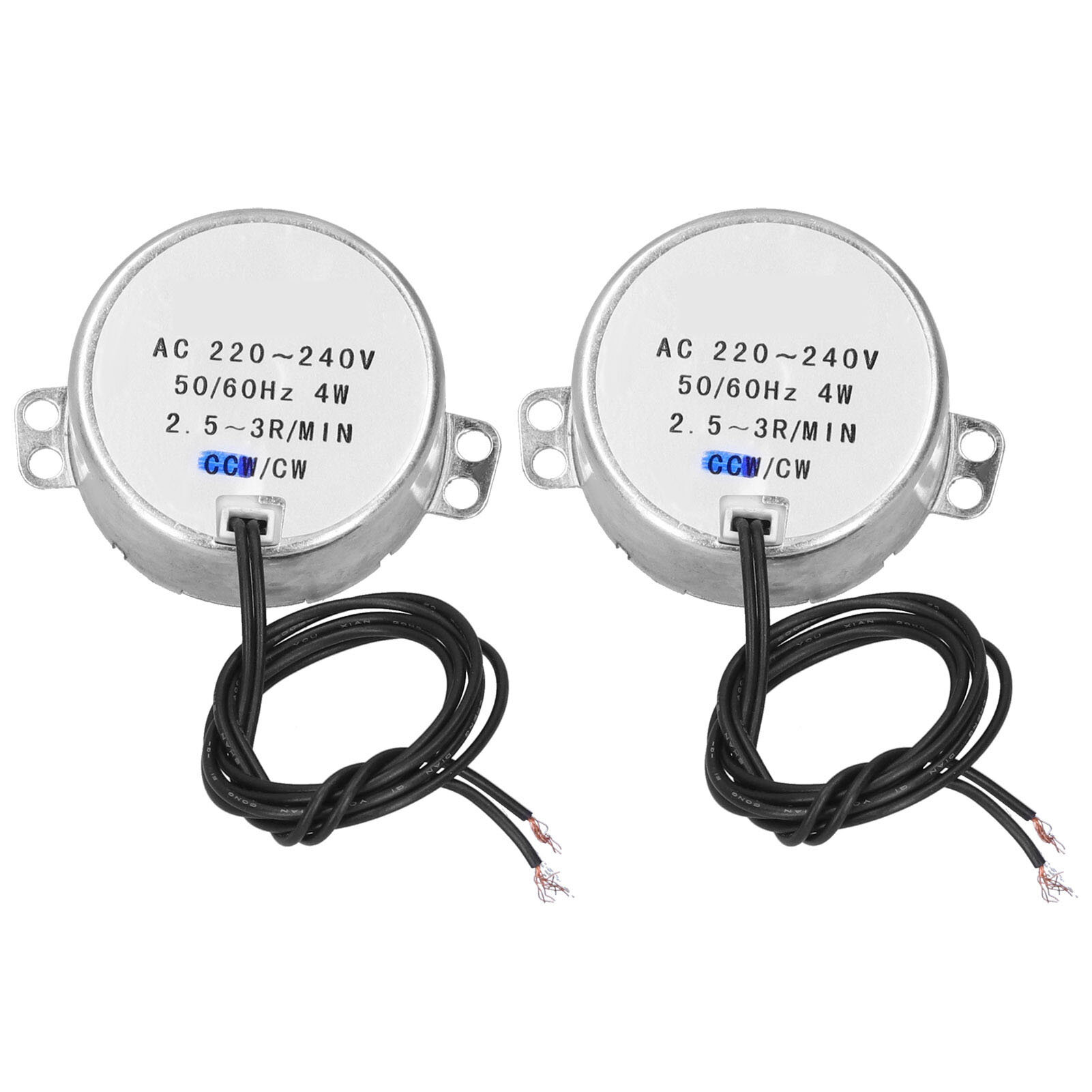 2pcs Синхронный двигатель Micro -направление управления CW детали AC220 240V 4W 2,5 -3RPM