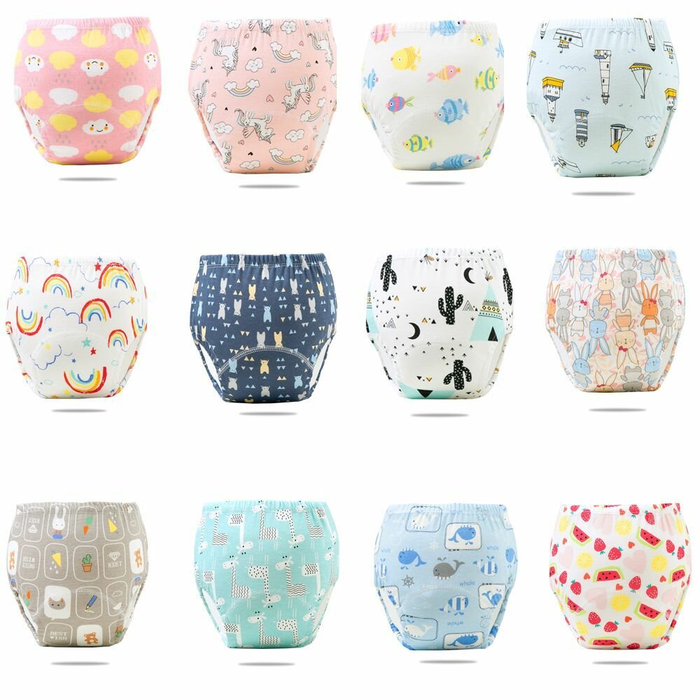 Многоразовый подгузник, памперс 12 шт / трусики для приучения к горшку