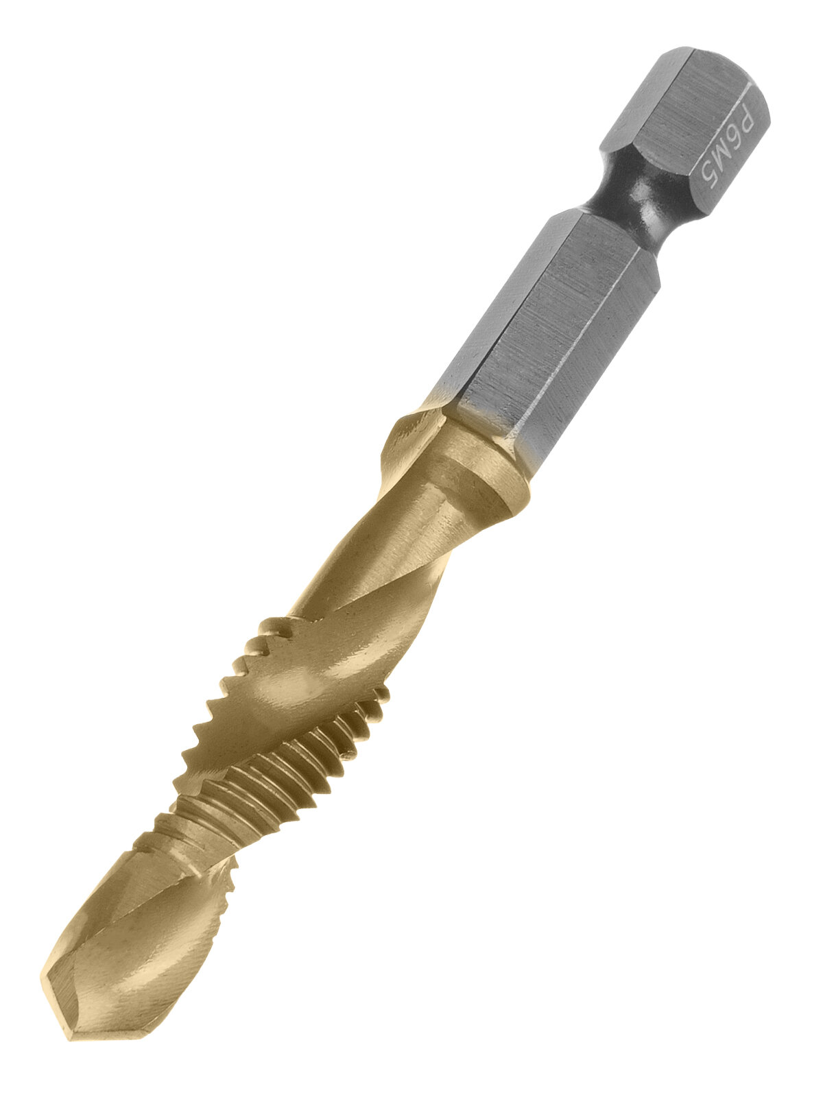 Сверло-метчик Denzel, М8 х 1,25 мм, из быстрорежущей стали Р6М5, 76723