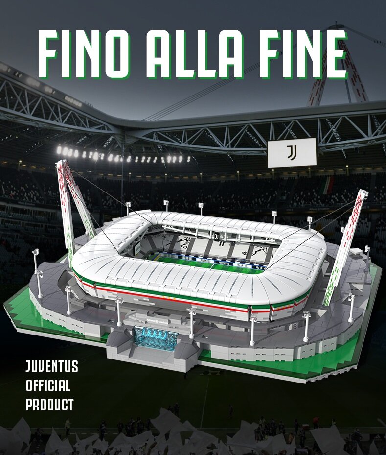 Конструктор 3D CaDA большой футбольный стадион Ювентус Allianz Stadium, 3638 деталей - C66021W