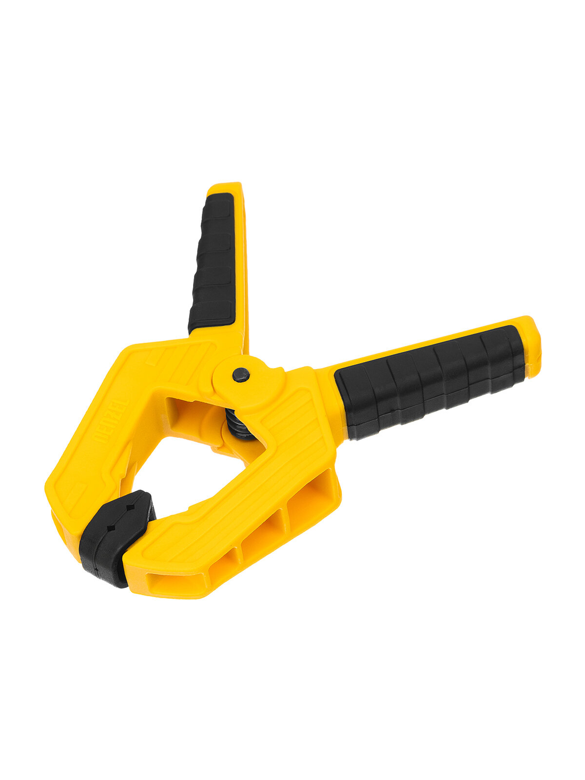 Струбцина столярная клещеобразная Denzel, 50 х 35 мм, усиленный корпус и двухкомпонентные рукоятки, 20795