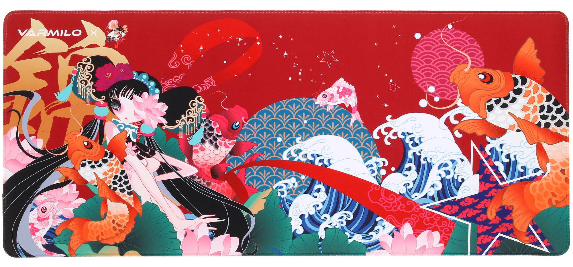 Varmilo Peony XL, красный, коврик для мыши