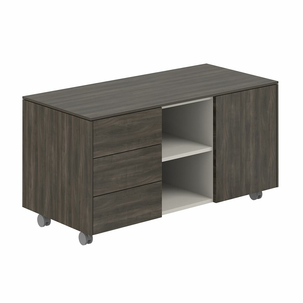 Тумба мобильная 3-х секционная Norden NZ-0203 обвязка BT, фасады BT