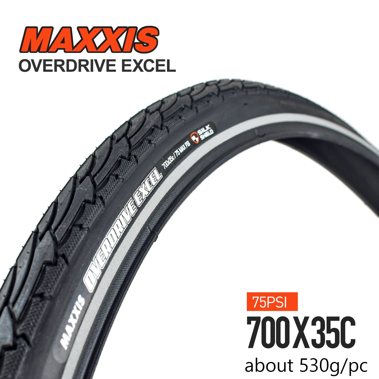 MAXXIS 700c Стальная шина для дорожного велосипеда overdrive 700x35c