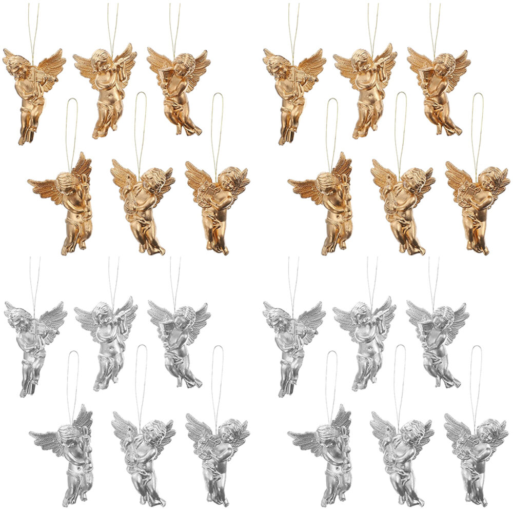 Рождественский ангел, миниатюрный ангел, херувим, украшения на ёлку, миниатюрные фигурки ангелов, рождественские подвесные украшения