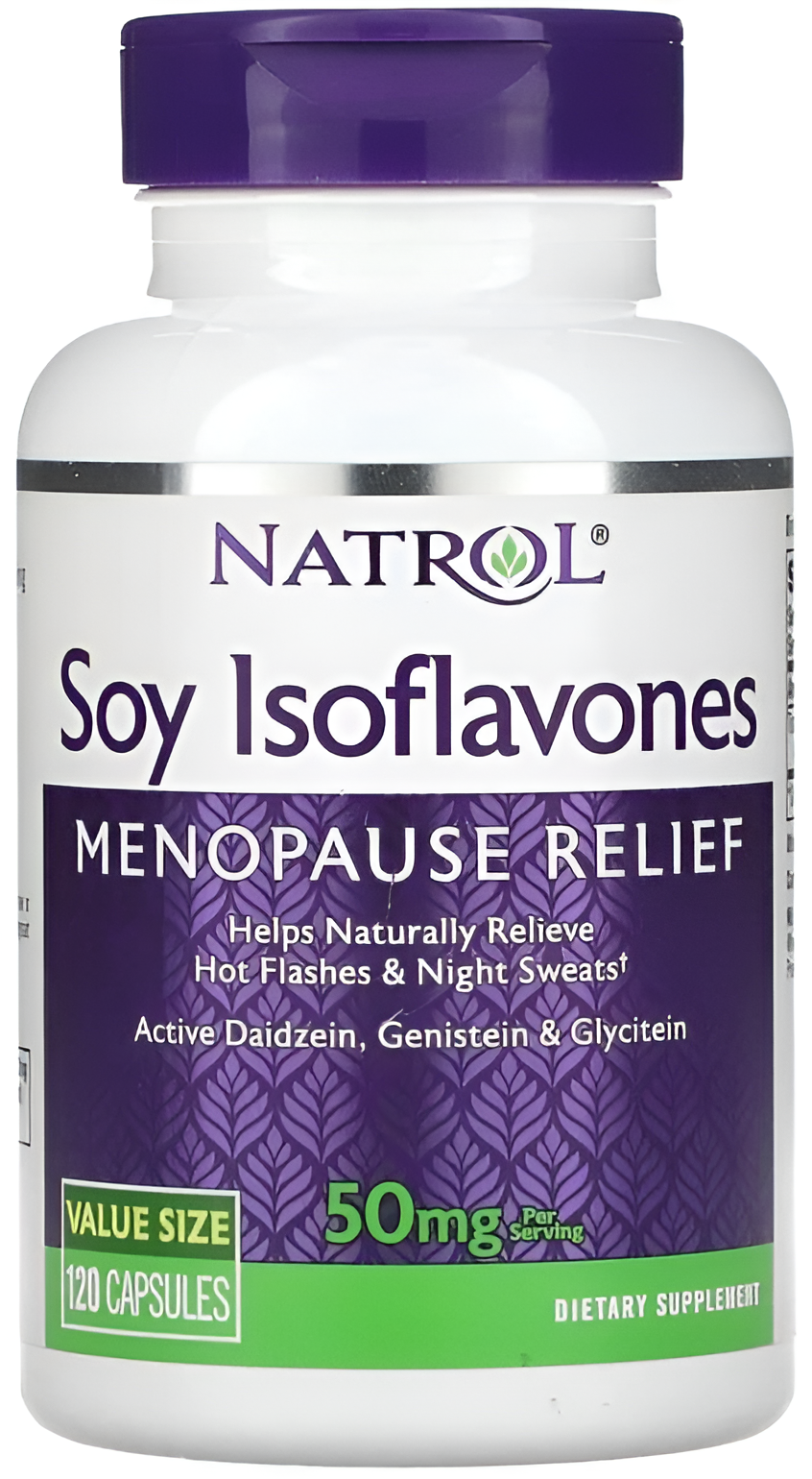Natrol Soy Isoflavones, "Соевые изофлавоны" 50 мг 120 капсул