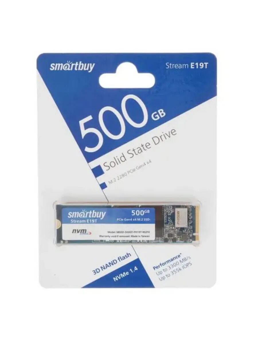 500 ГБ M.2 NVMe Stream E19T SBSSD-500GT-PH19T-M2P4 PCIe 4.0