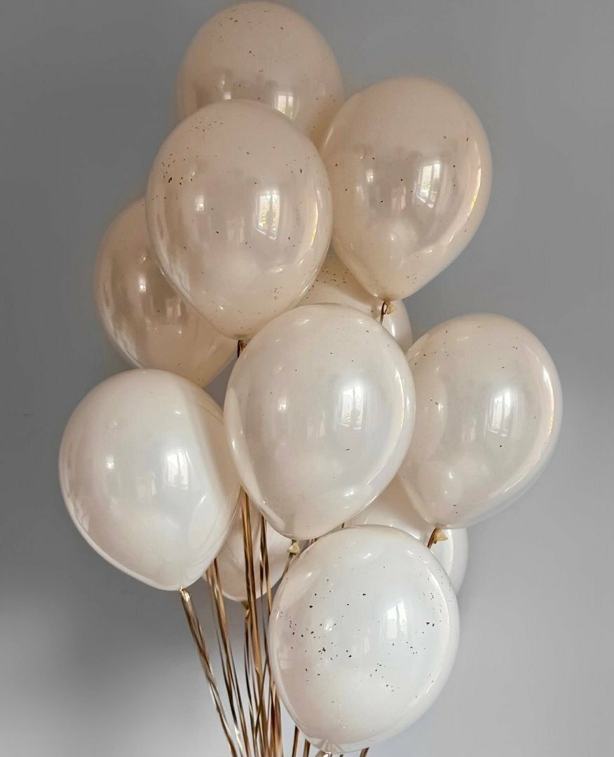 Букет шаров с гелием «Пудровая феерия»