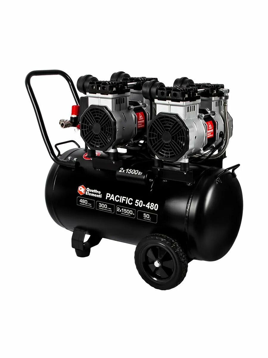 Компрессор поршневой безмасляный PACIFIC 50-400 (400 л/мин