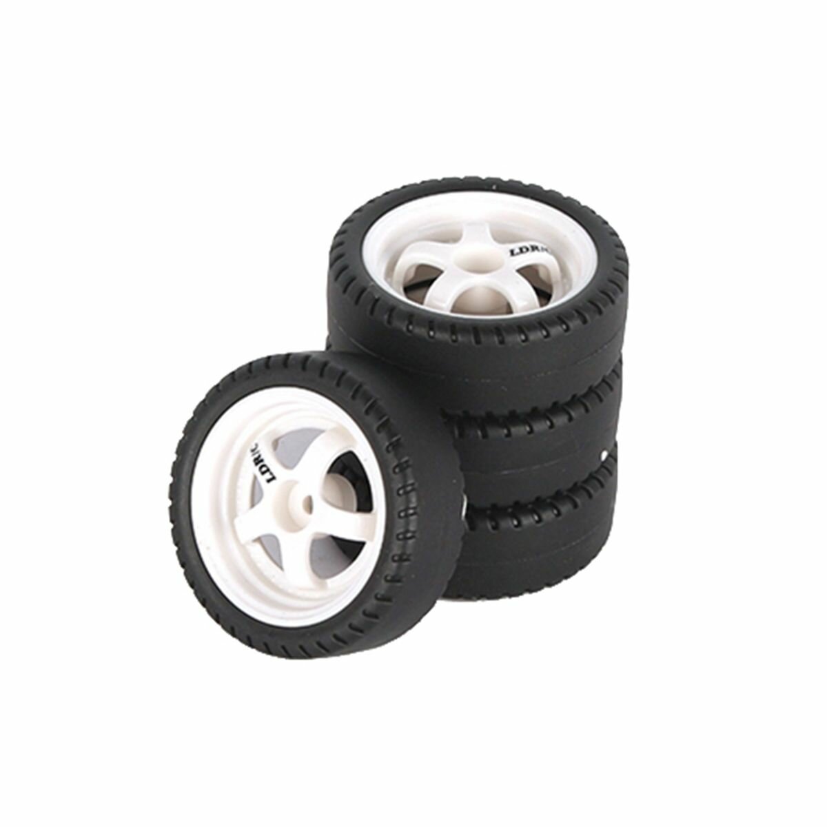 4 шт. 33 мм RC Drift Tire Wheel Hard для LDRC AE86 A86 A86P LD1801 1/18 Car Upgrade Parts Accessories, 1