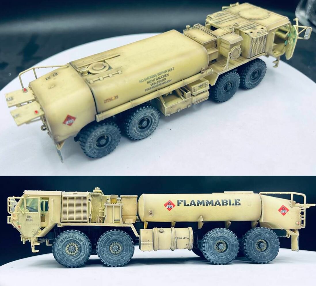 Готовая модель 1:72 HEMTT M978 Топливозаправщик, смола, AM, для диорамы с танками