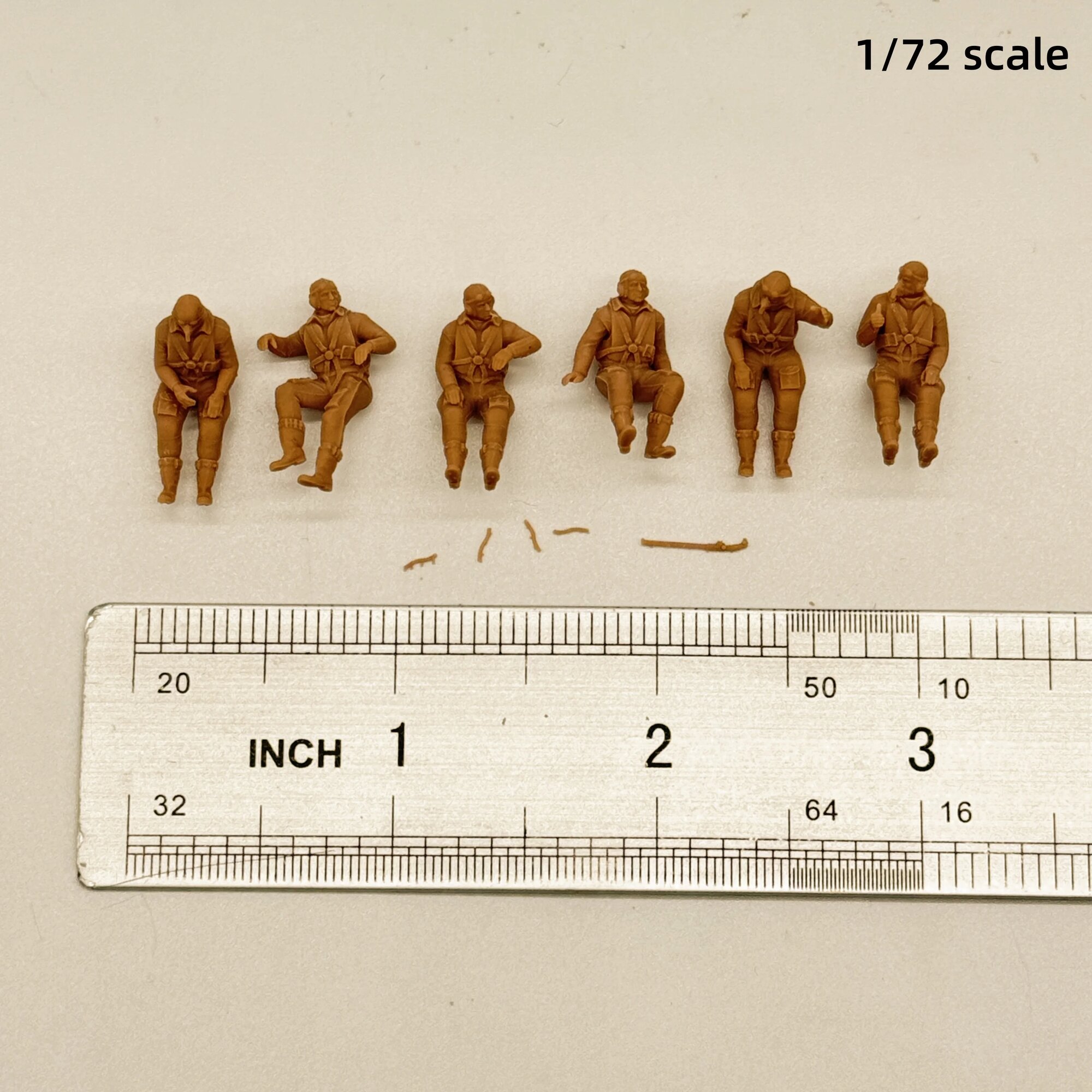 Миниатюрные фигурки немецкого пилота Me109 1/48 1/72 1 in 72 scale