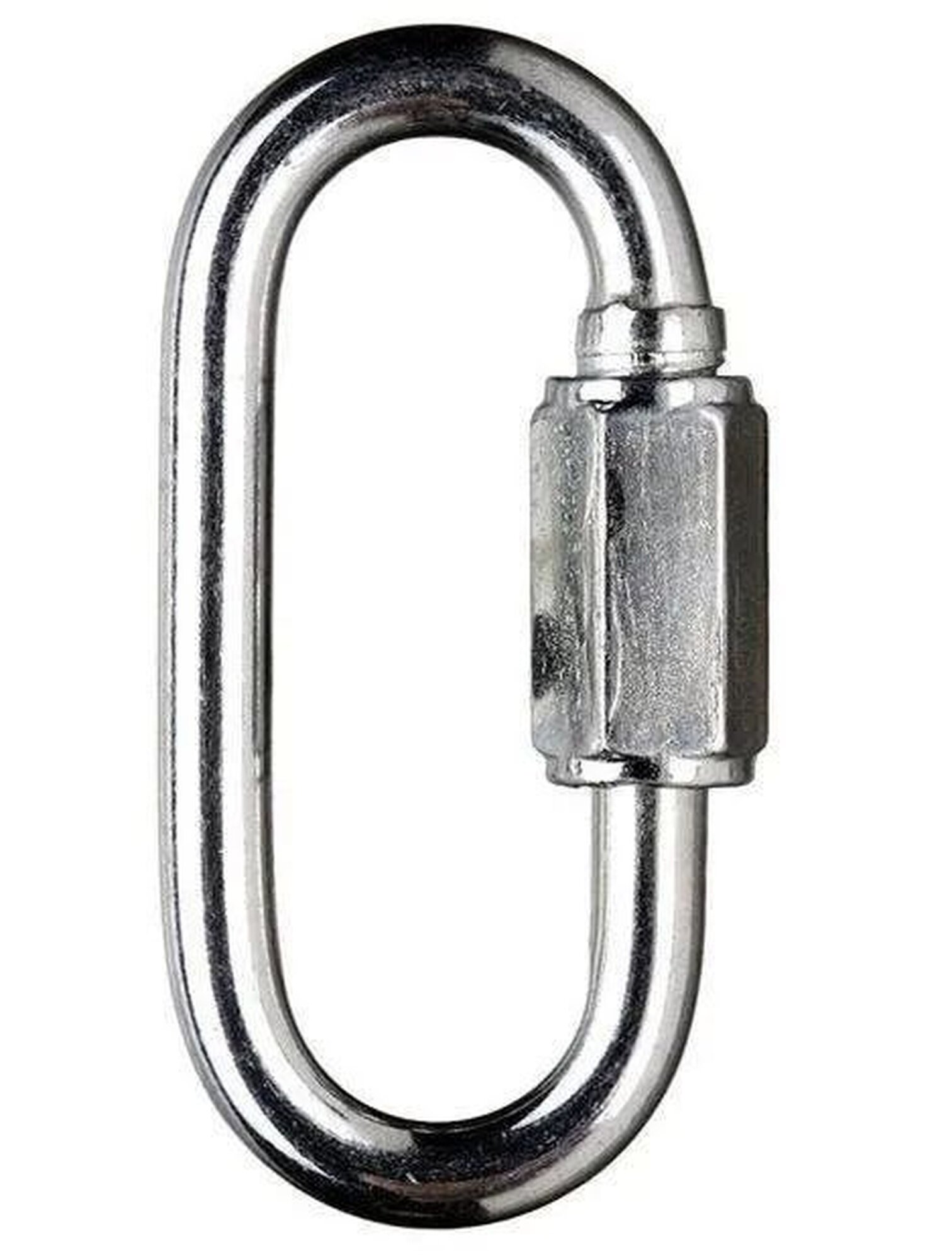 Соединитель цепей Шпунтик, с гайкой, оцинкованная сталь, 4 шт