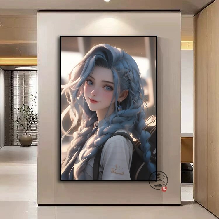 LOL Jinx League of Legends Rampage Лолита Живопись