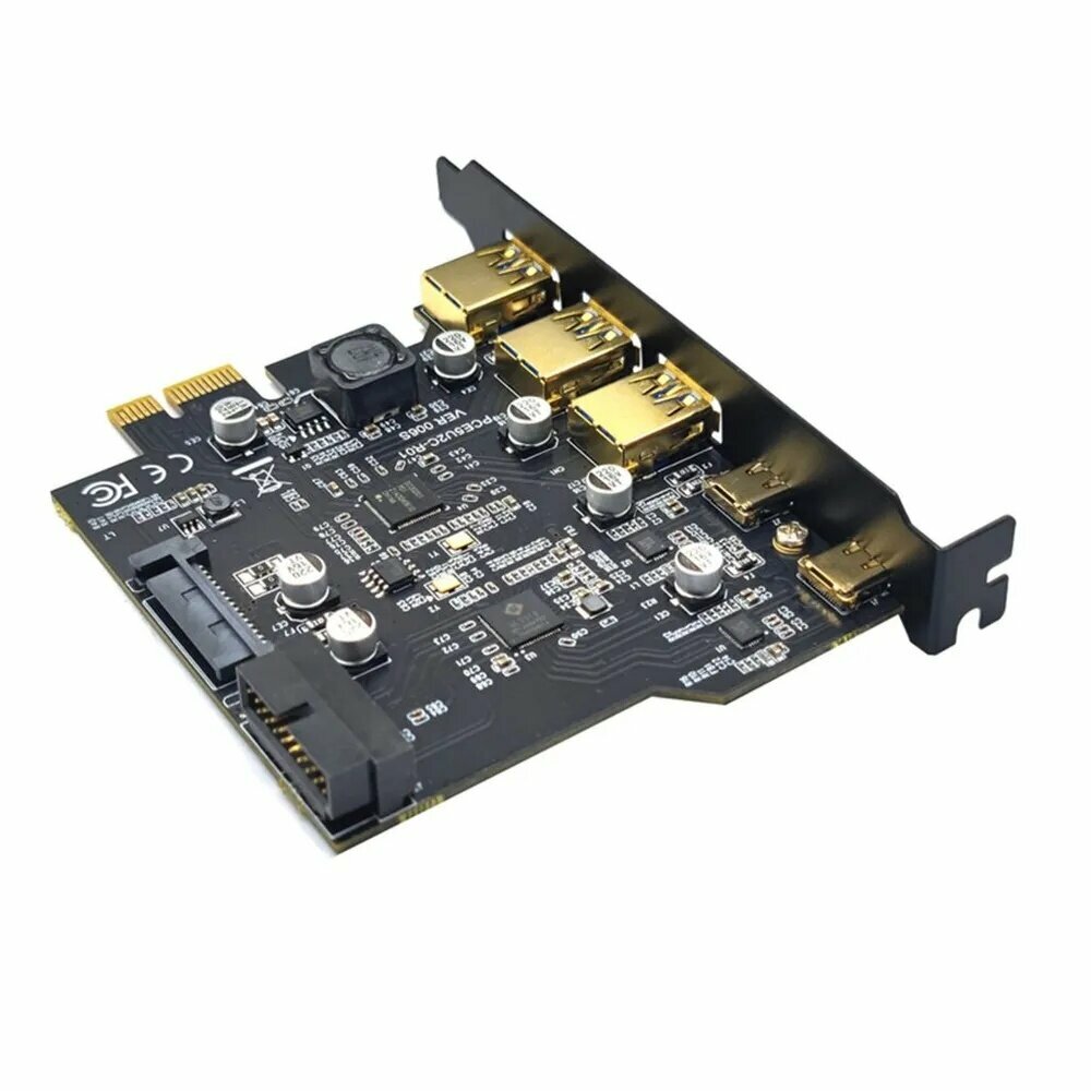 USB 3.0 PCI-E адаптер Type C — фото 1
