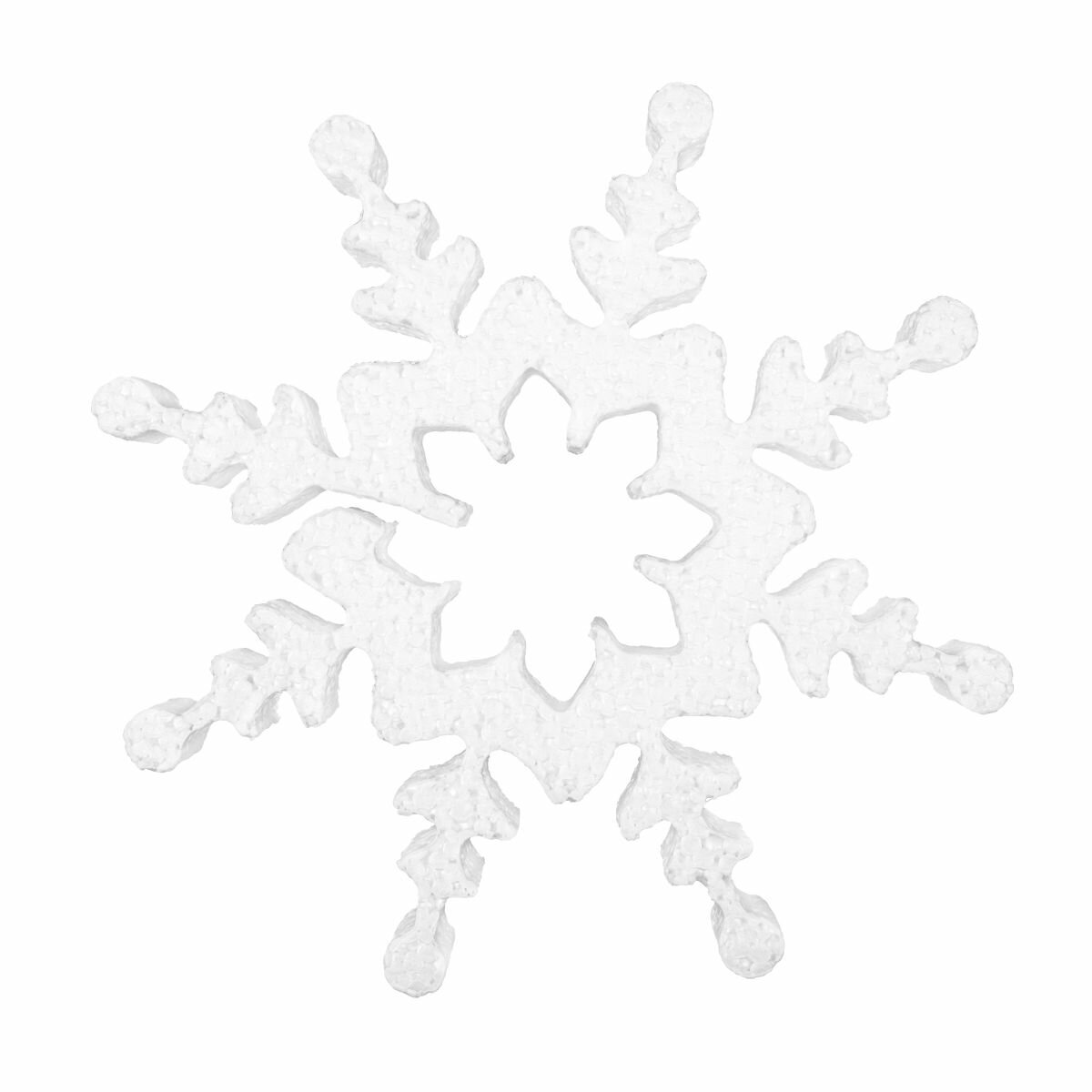 Заготовка из пенопласта 15 см Снежинка Love2art DPZ-S 03 Зимнее шоу