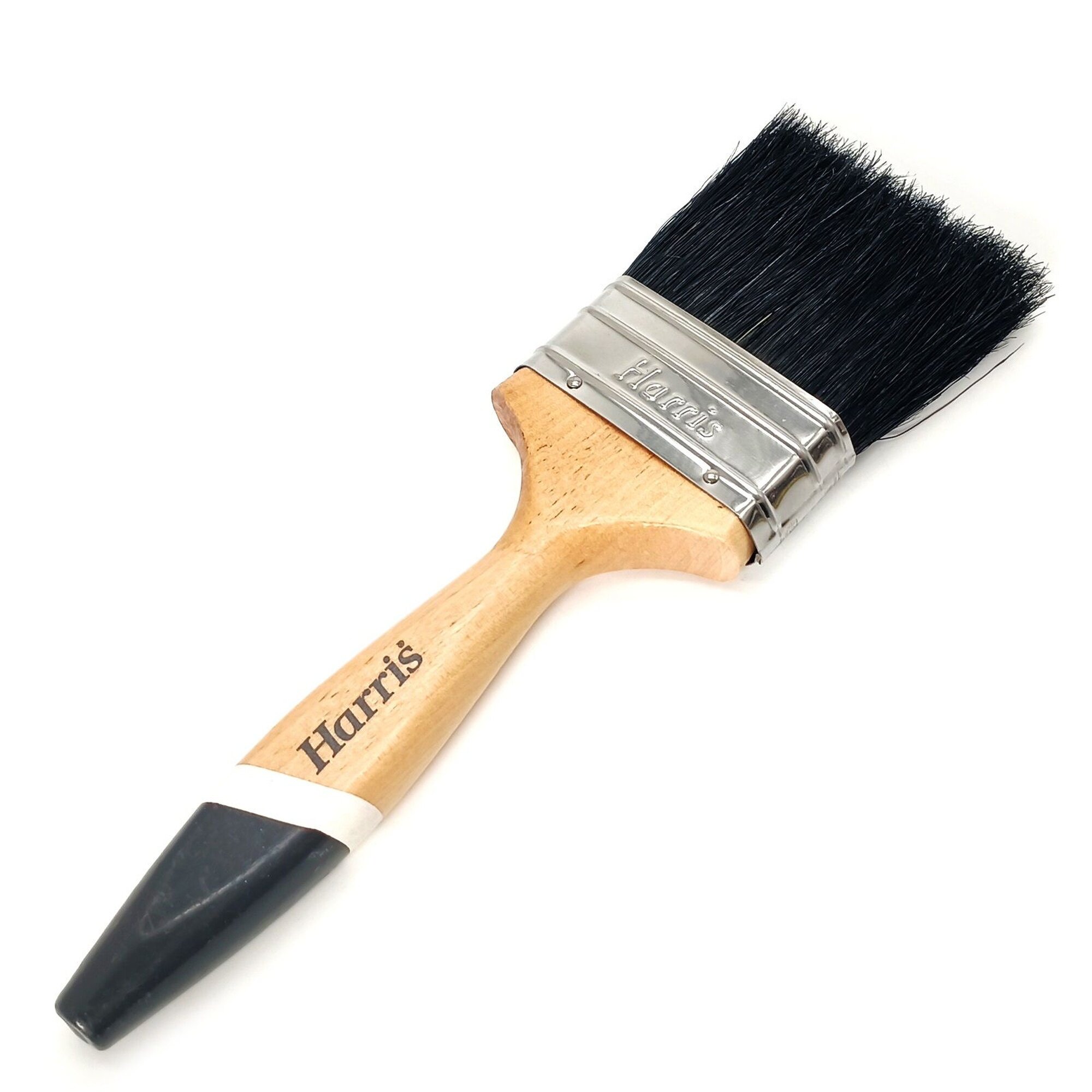 Кисть малярная HARRIS плоская 63 мм, натуральный ворс, цвет бежевый/черный