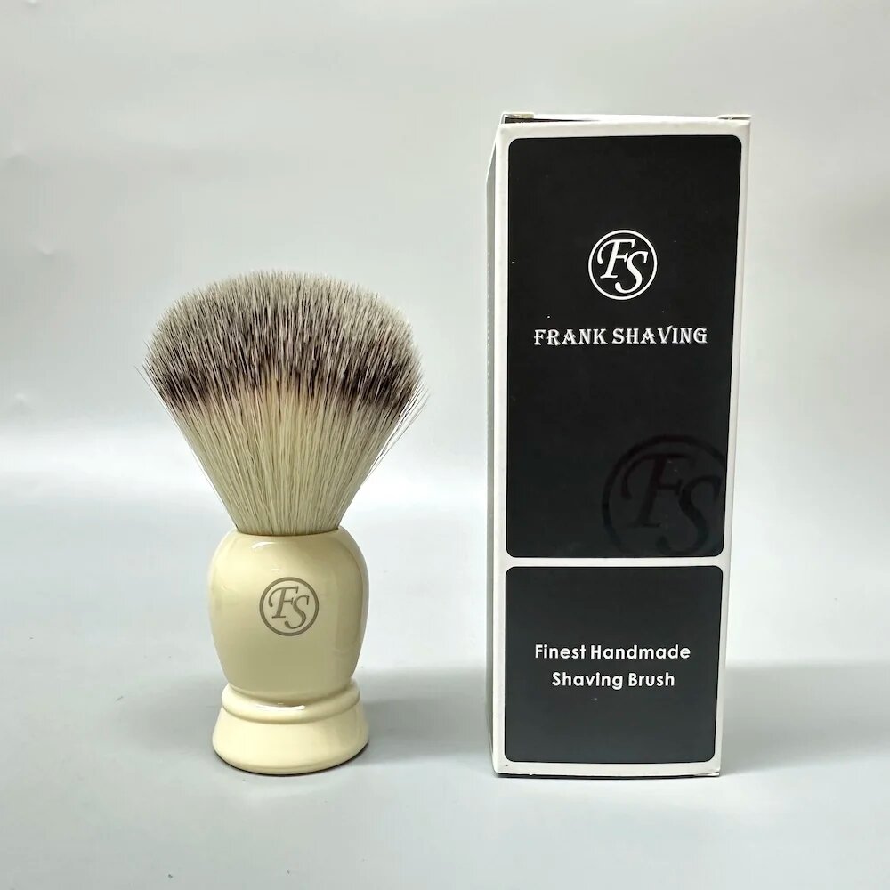 "FS"-20 мм G1 лампа из синтетического нейлонового волокна, помазок для бритья с кремовой ручкой, лучший выбор для парикмахера, хороший подарок для мужчин, партнер для влажного бритья