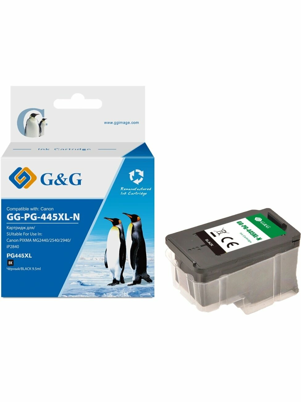 Картридж G&G GG-PG-445XL-N PG-445 черный