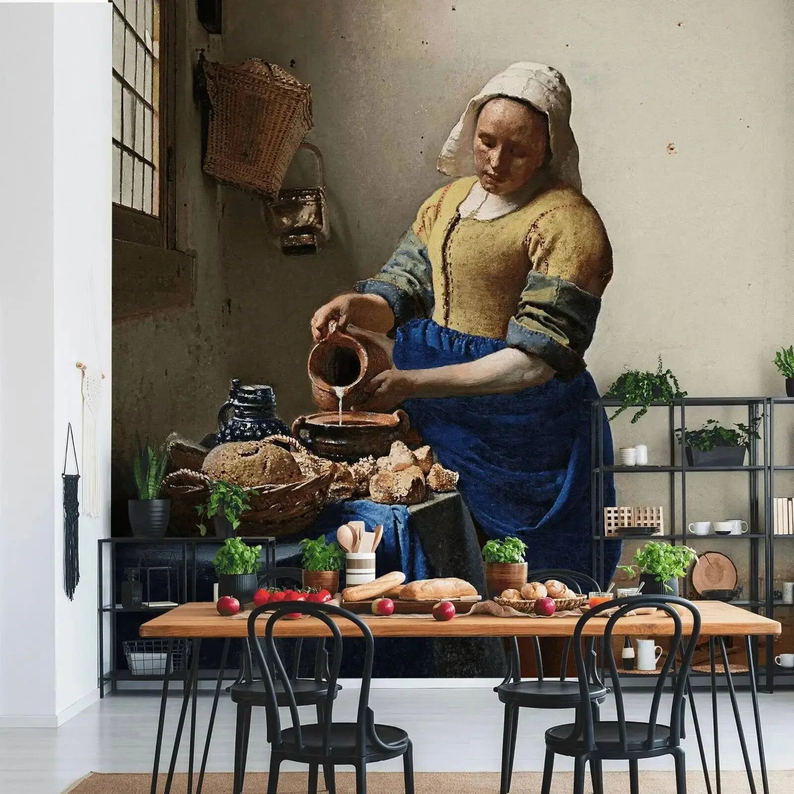 Настенная роспись «The Milkmaid» Pixel&Wall 1 SQUARE METER
