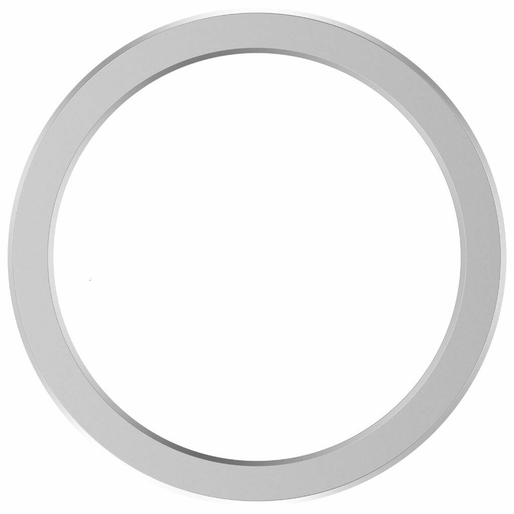 Алюминиевый корпус для смарт-часов CMF Watch P2 с защитной пленкой, Серебро - Прямой боковой фасон