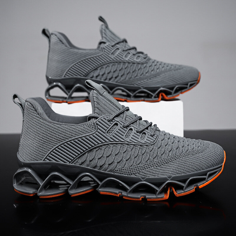 Мужские сетчатые кроссовки Blade Sports, повседневные, размеры 38-48+, повседневная летняя обувь, EU:47