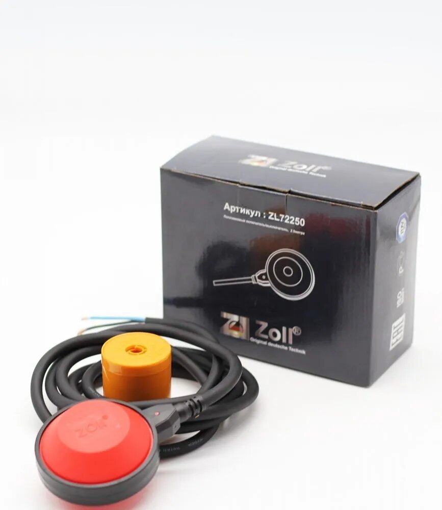Поплавковый выключатель для насосов Zoll ZL72250 кабель 2,5 метра