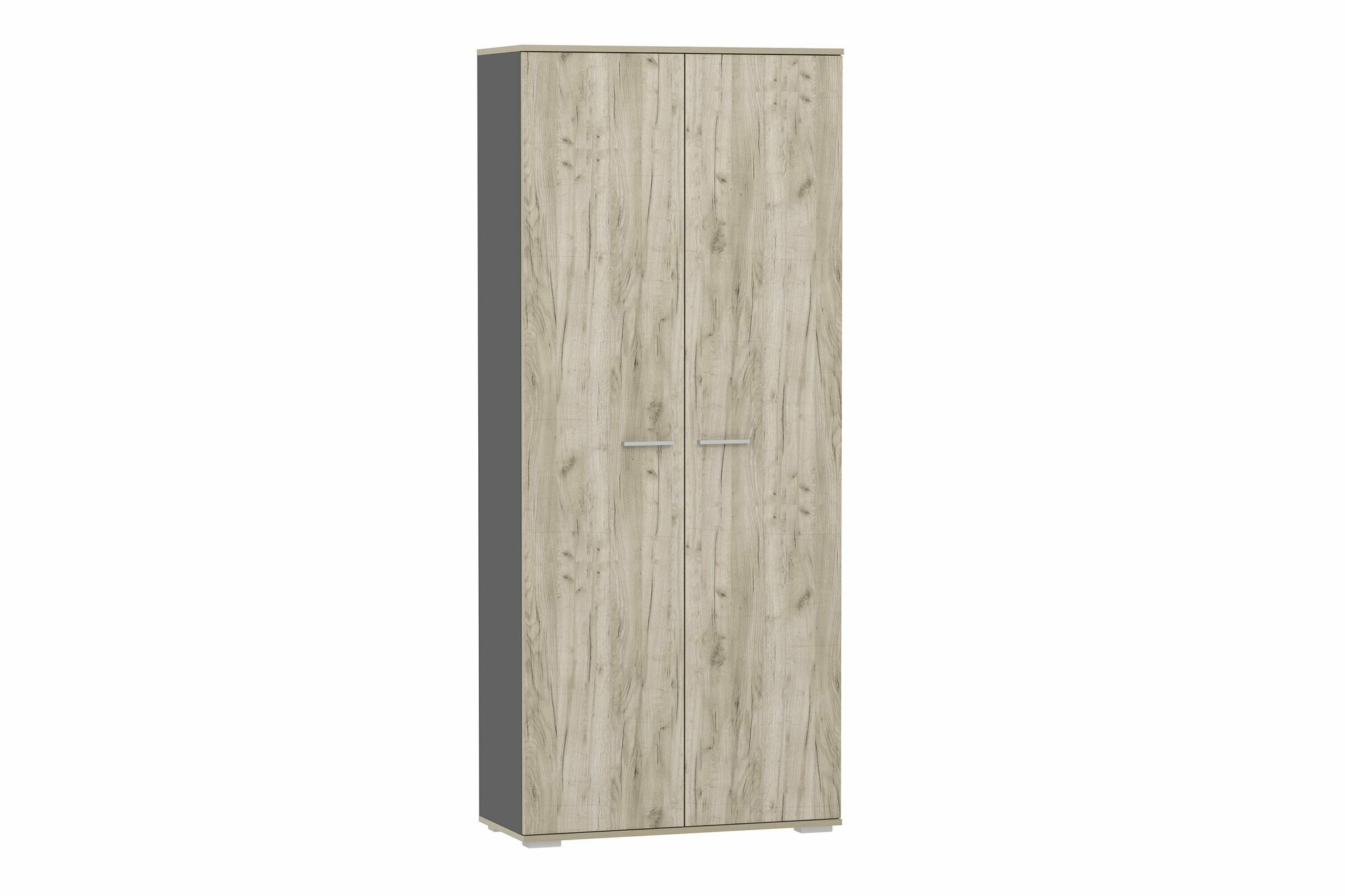 Шкаф для одежды Сильва "Санти" НМ 040.42 Антрацит/Дуб Крафт Серый