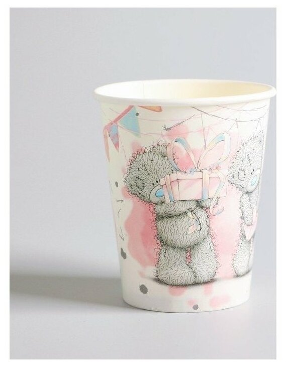 NNB Стакан бумажный Me To You, набор 6 шт, акварель, 250 мл