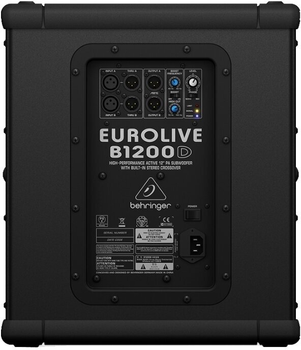Сабвуфер Behringer B1200D-PRO — фото 1