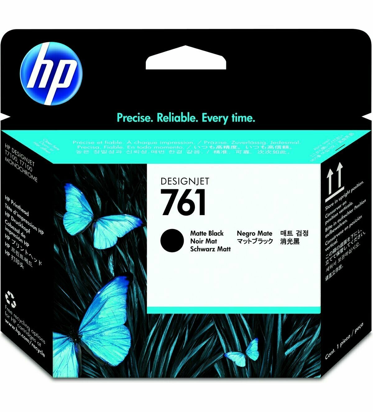 Печатающая головка HP 761 Matte Black (CH648A), официальная гарантия