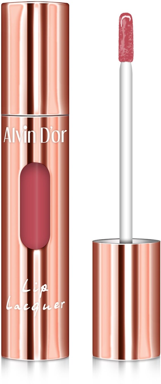 Alvin D'or, Жидкая лаковая помада Lip Lacquer (тон 04 Розовые лепестки)
