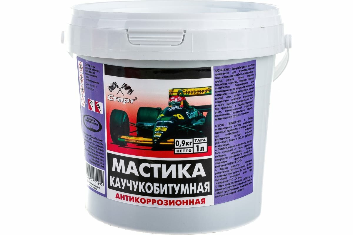 Старт Мастика каучукобитумная 1 л пэ 4607952901292