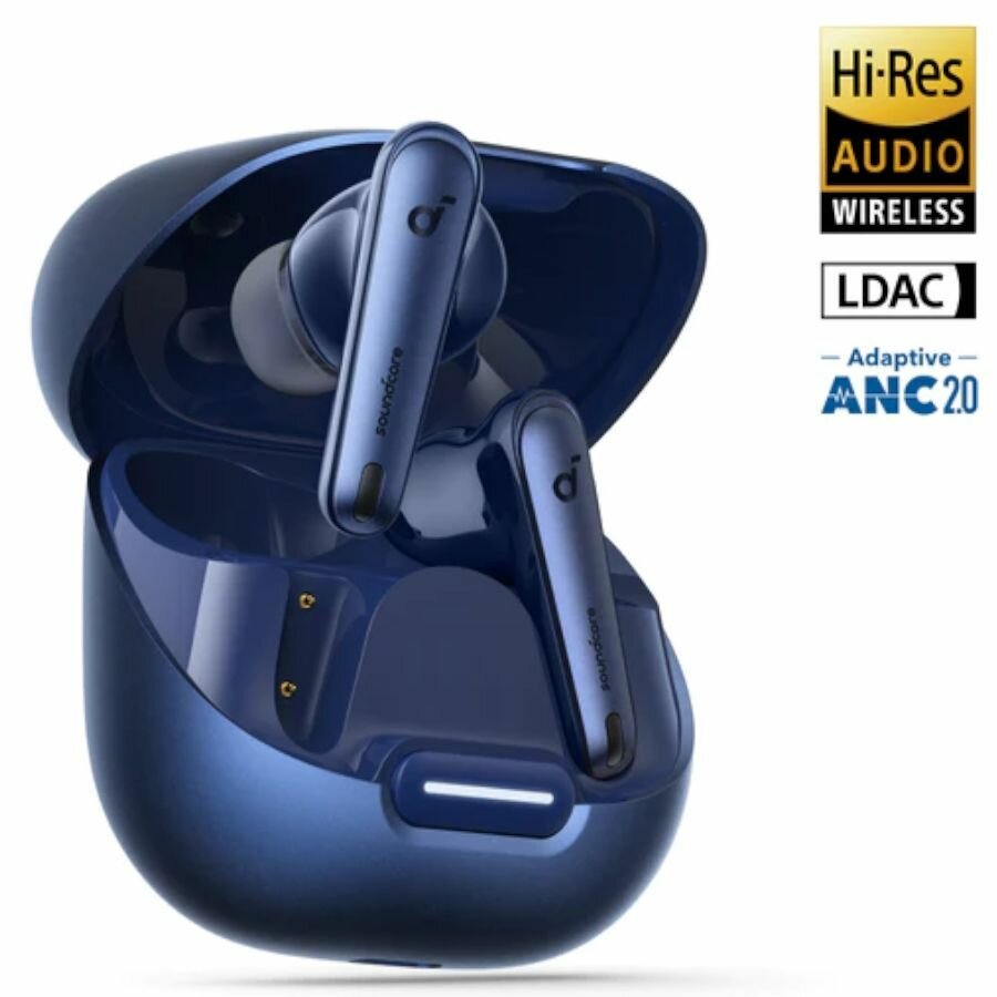 Наушники беспроводные TWS Anker Liberty 4 NC, 98,5% шумоподавления, адаптивное шумоподавление для ушей и окружающей среды