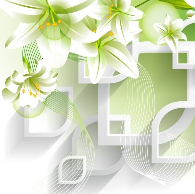 Фотообои на стену флизелиновые "Лепестки" 270X270 см