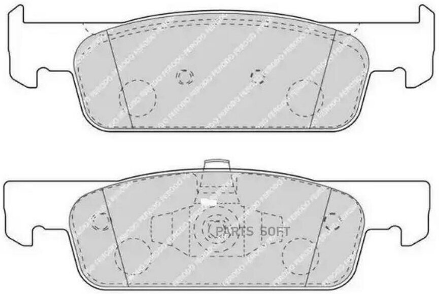 FERODO FDB4615 Колодки торм диск к-т Renault Logan 2014- ()