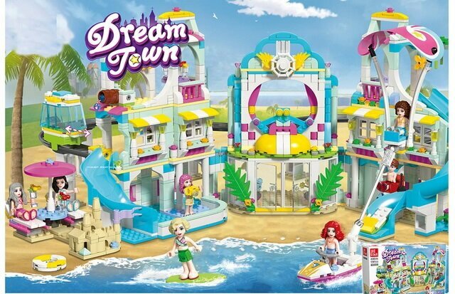 Конструктор JIE STAR отель на пляже 1197дет.