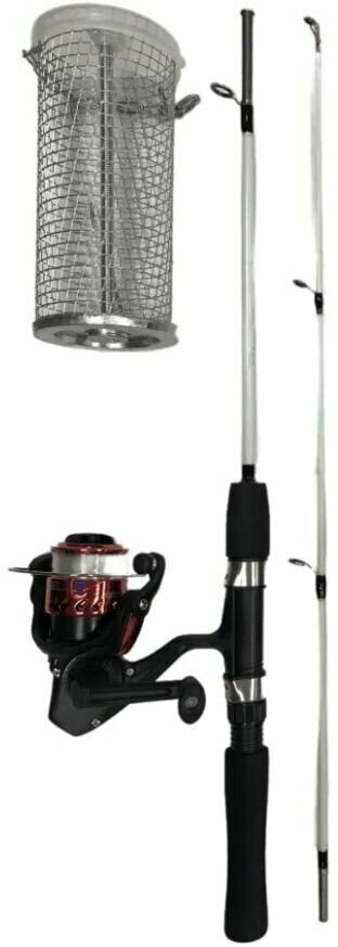 Бортовая штекерная удочка 1м. в сборе с кормушкой 0.8л.