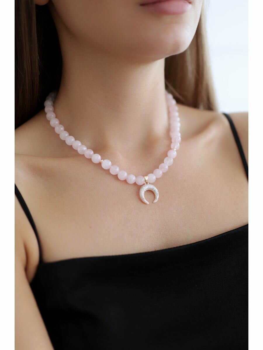 Колье, фианит, кварц