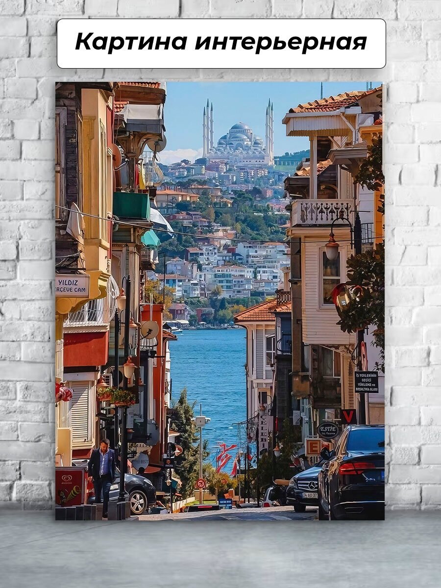 Картины для интерьера 50х70 Стамбул Турция Улица