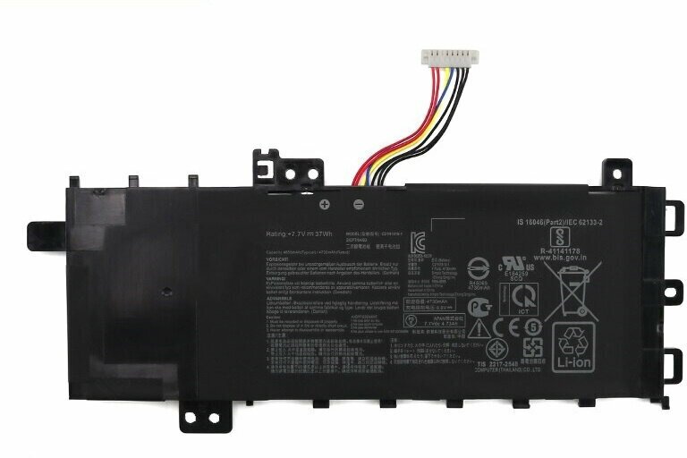 Аккумулятор C21N1818 для ноутбука Asus VivoBook 14 A412FA 7.7V 37Wh (4800mAh) черный (Тип C)