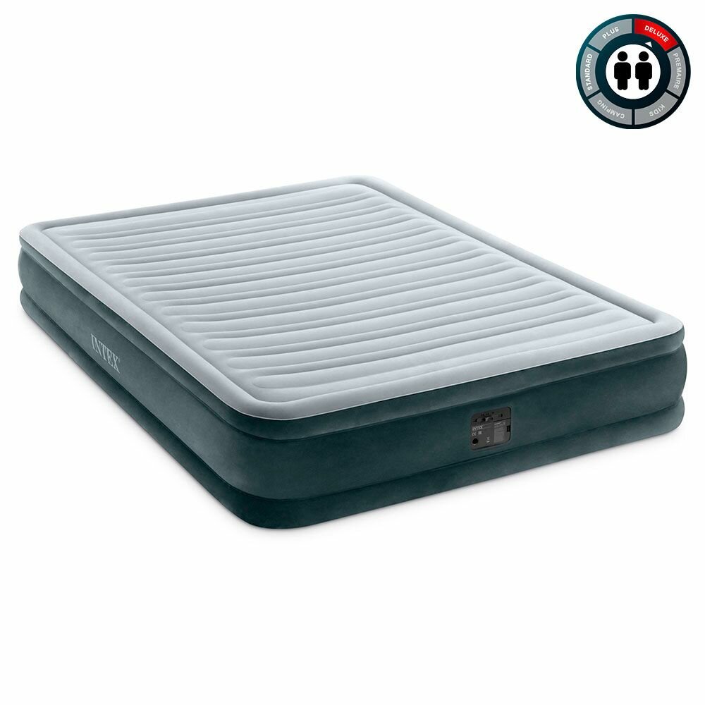 Надувная кровать Intex Comfort-Plush 67770 Серый 7055126601