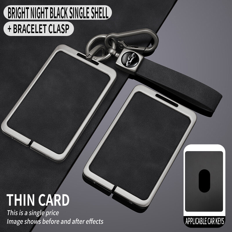 Чехол для ключа AITO M9 Card Style, темно-черный, с ремешком и застежкой для модели M9 Extended Range Ultra Pure