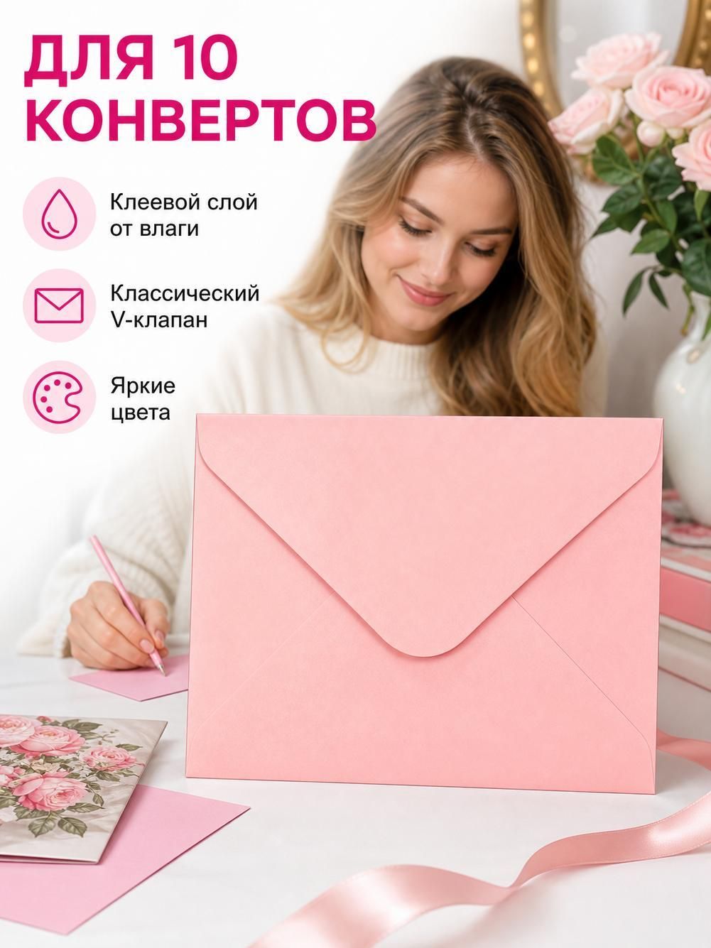 Конверт/Цветной конверт