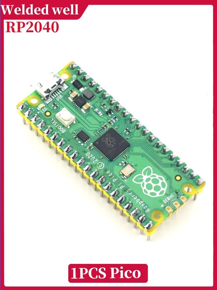 Встроенные кабели Raspberry Pi Pico Ряд сварных штифтов RP2040