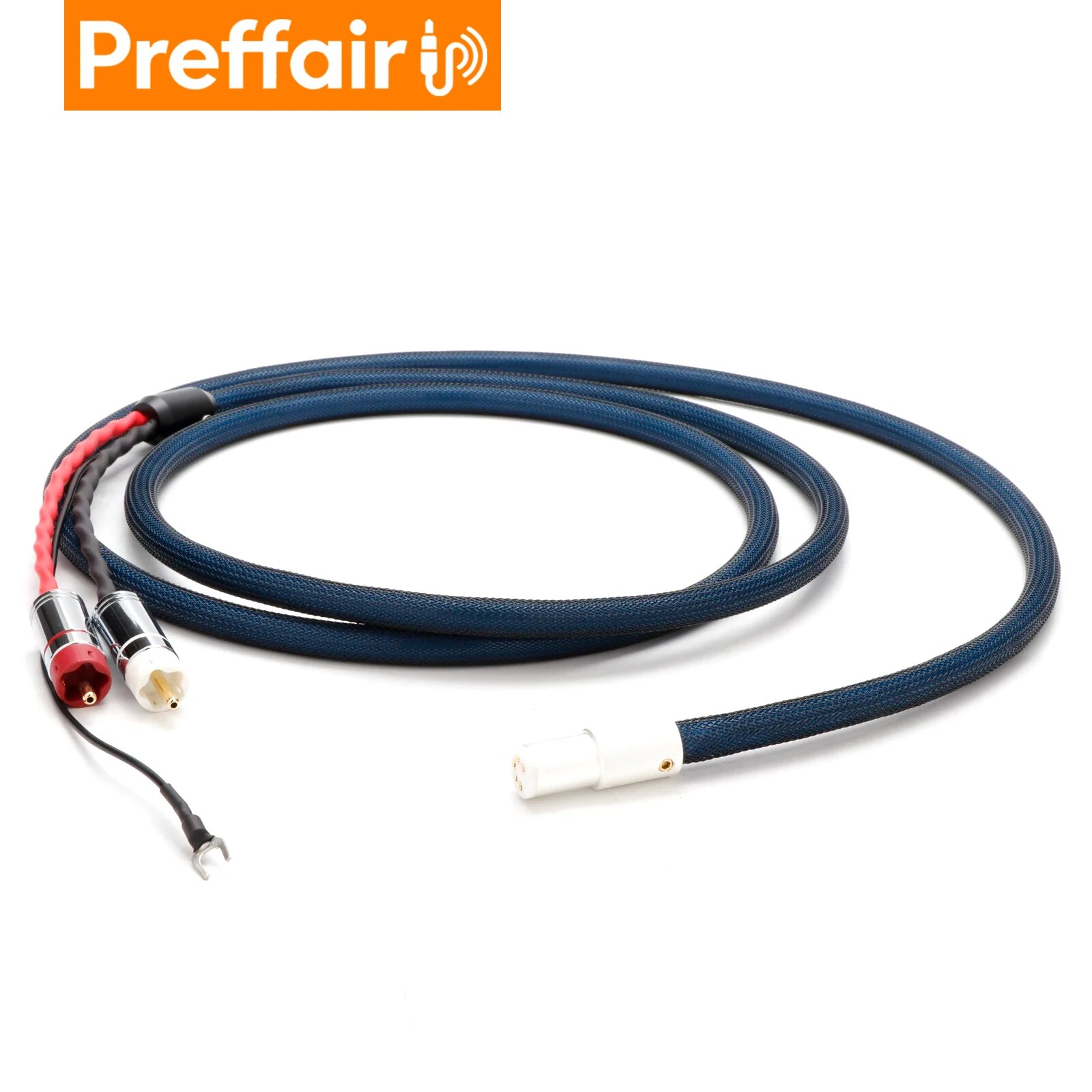 Preffair аудиокабель тонарма 1м, RCA/DIN/XLR