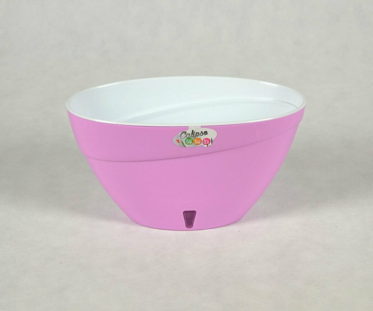 Вазон для цветов двойной CALIPSO 2л лаванда-белый